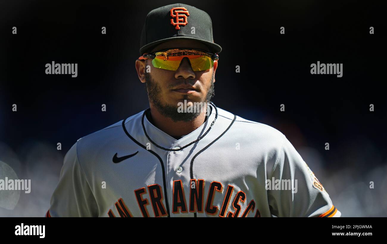 San Francisco Giants' Thairo Estrada during baseball game against the ...