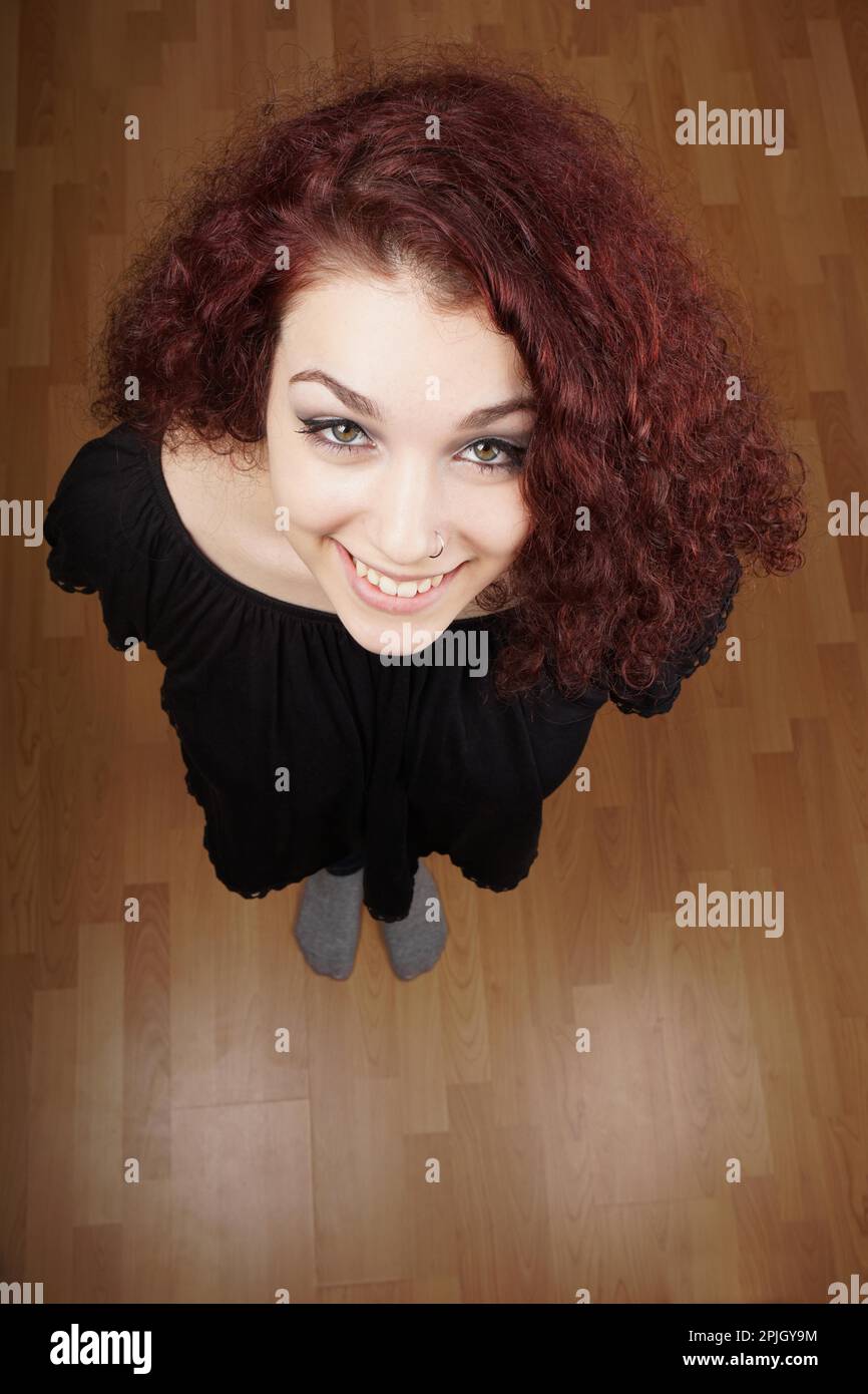 Beautiful female teenager looking camera hi-res stock photography and ...