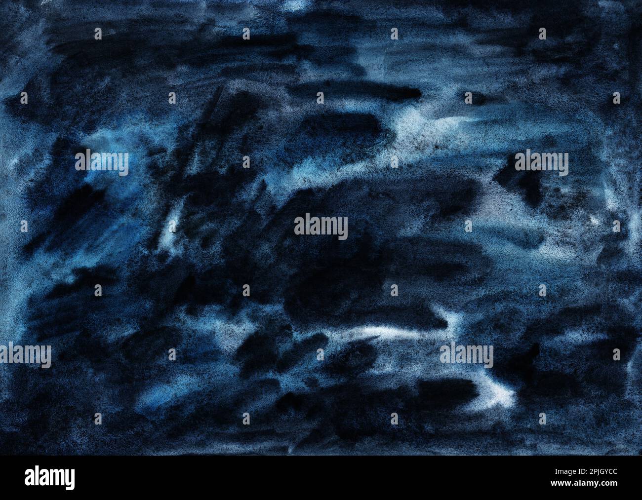 dark blue watercolor background hand drawn texture abstarct Stock Photo ...