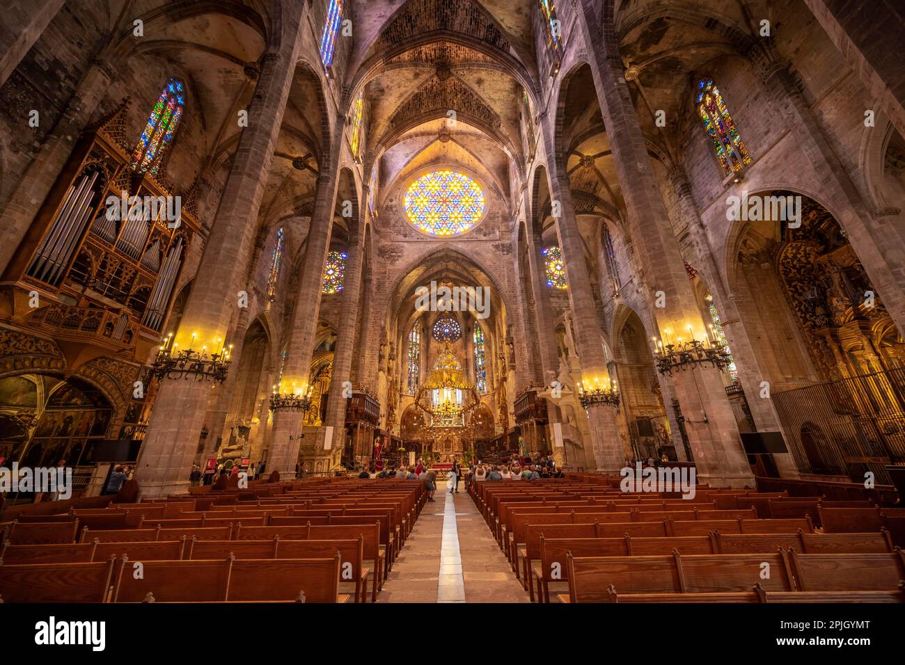 Interior, Altrar Room of Palma Cathedral, Cathedral of Saint Mary ...