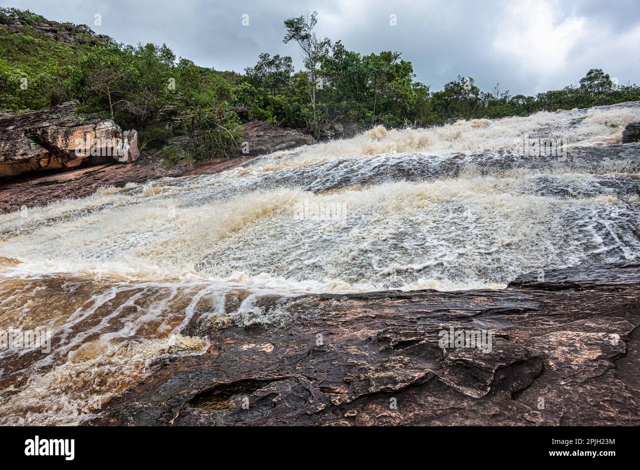 Cachoeira do Riachinho Waterfall at Vale do Capao, Chapada Diamantina ...