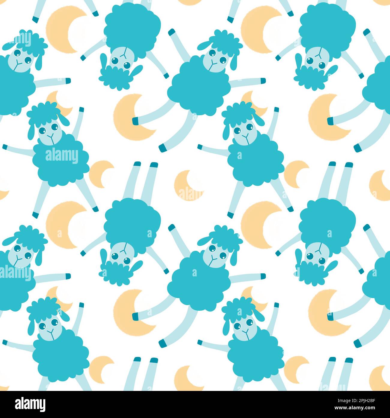 Cartoon animals seamless sheep pattern for wrapping paper and fabrics ...