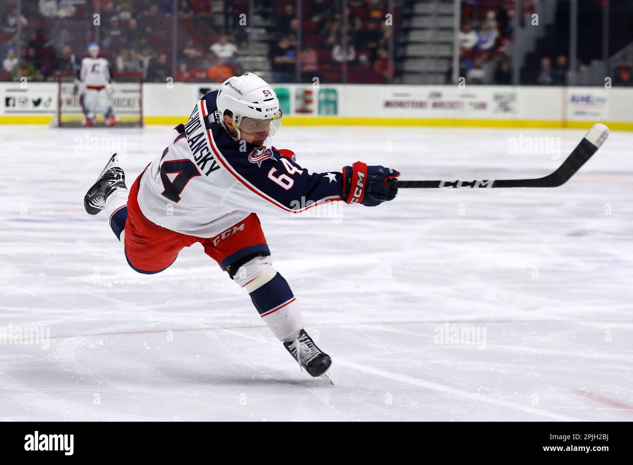 CLEVELAND, OH - APRIL 02: Cleveland Monsters right wing Trey Fix ...