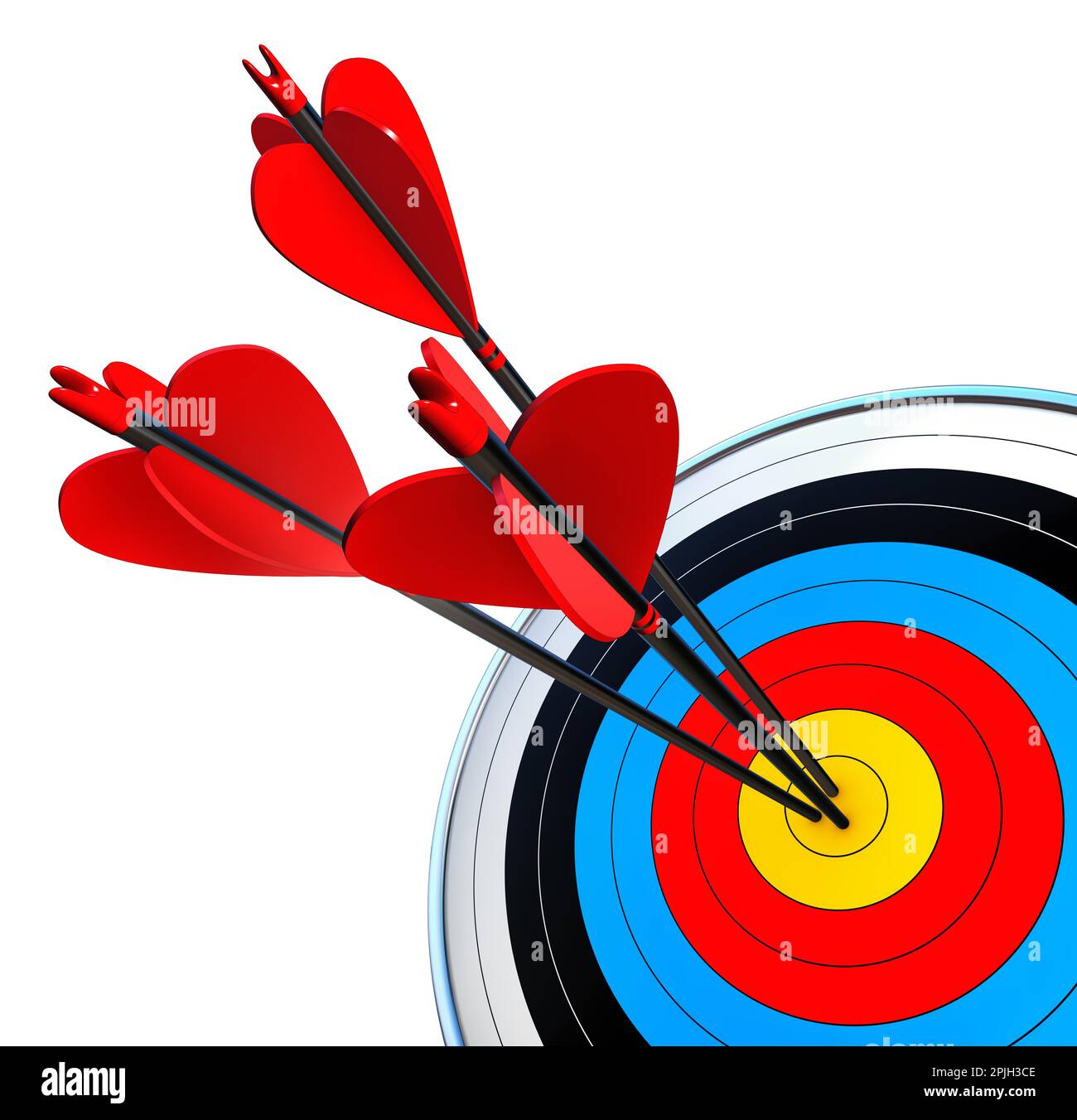 3d arrow target hi-res stock photography and images - Alamy