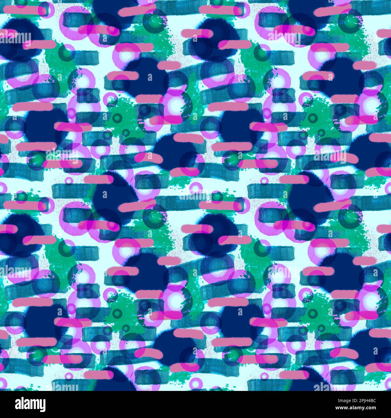 Abstract watercolor seamless paint spots pattern for wrapping paper and ...