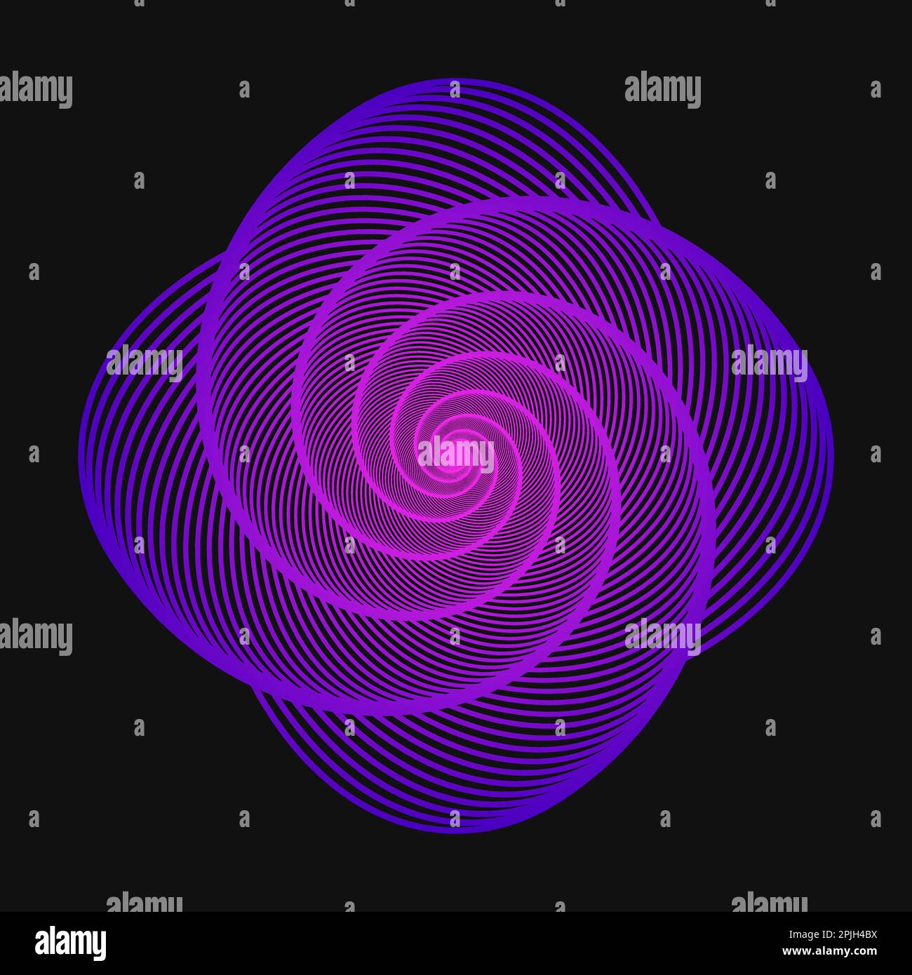 Dynamic geometric shape spiral. Abstract modern graphic element for ...