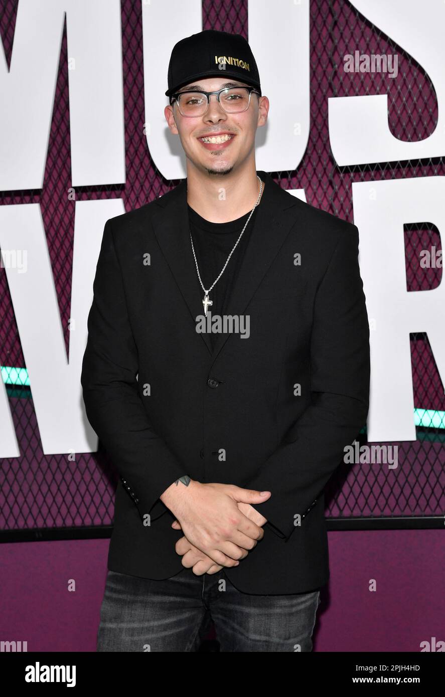 Chase Matthew arrives at the CMT Music Awards on Sunday, April 2, 2023 ...