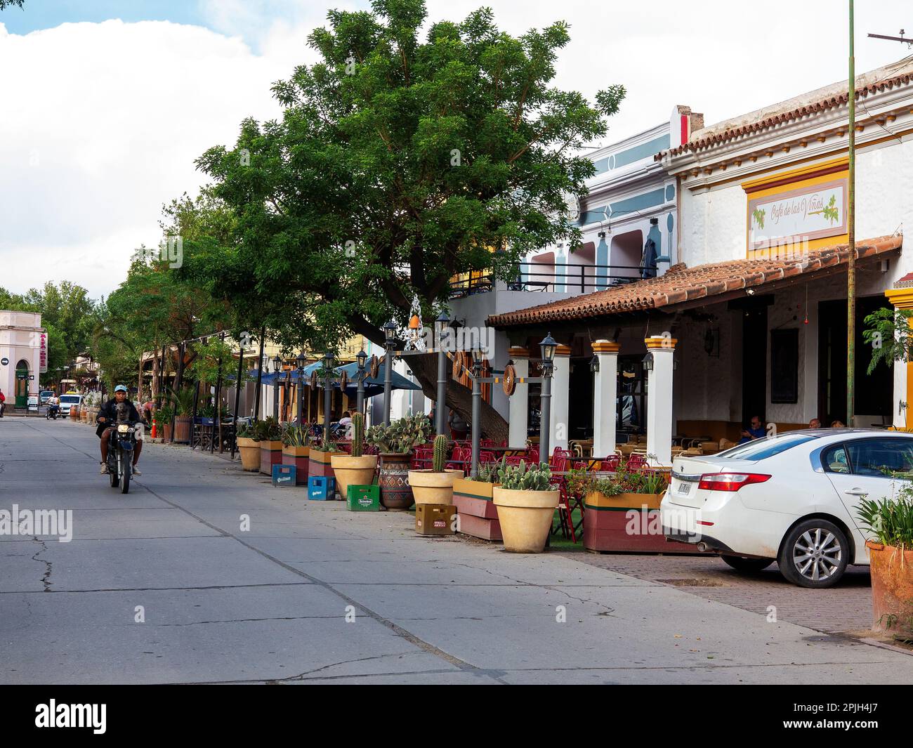 Cafayate town is famous for his restaurants and vineyard farms, Salta ...