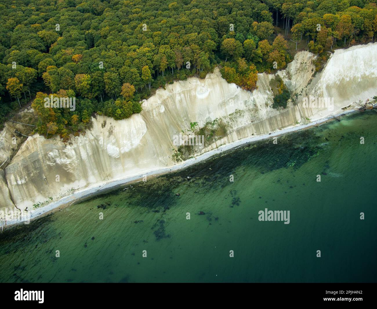 Chalk cliffs, Ruegen Island, Mecklenburg-Western Pomerania, Germany ...