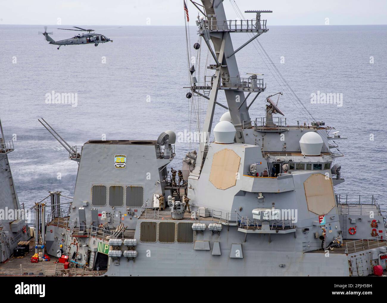 230322-N-MW880-1162 TYRRHENIAN SEA (March 22, 2023) Sailors assigned to ...