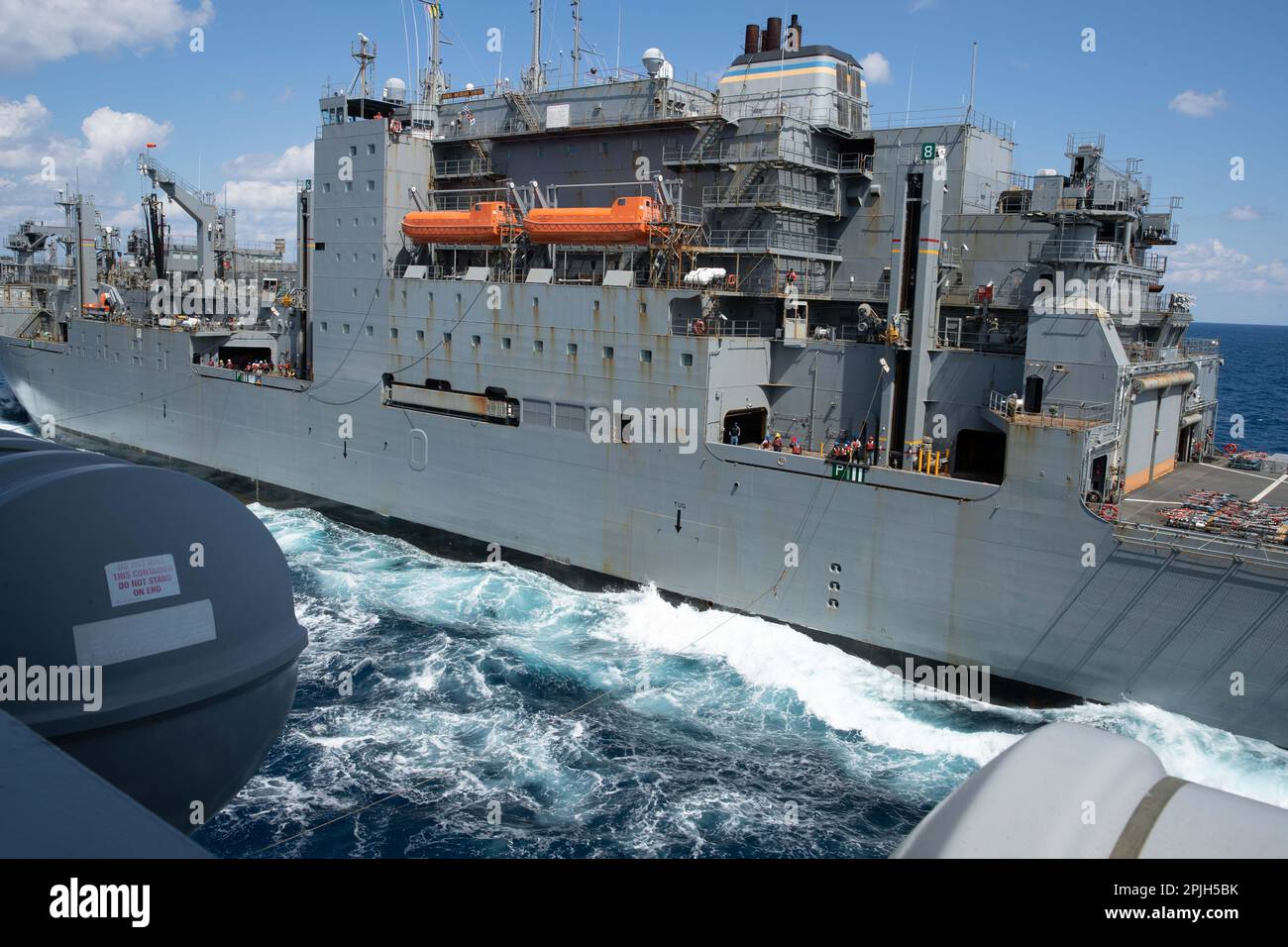 The first-in-class aircraft carrier USS Gerald R. Ford (CVN 78) pulls ...