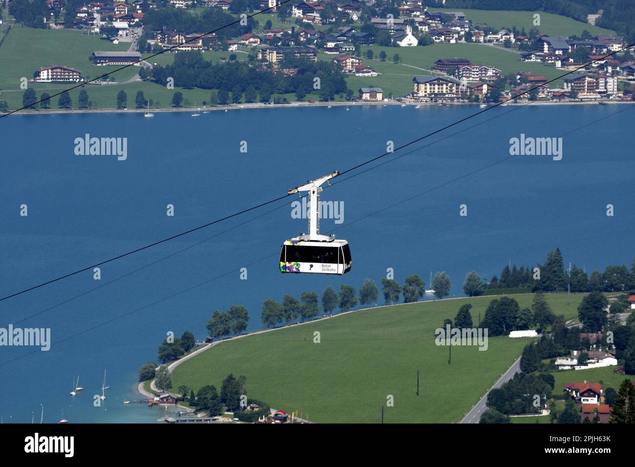 Rofan cable car, Achensee, Austria Stock Photo - Alamy