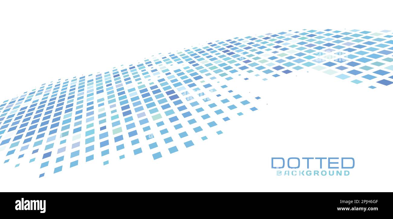 Simple perspective dotted background with inclined surface by small ...