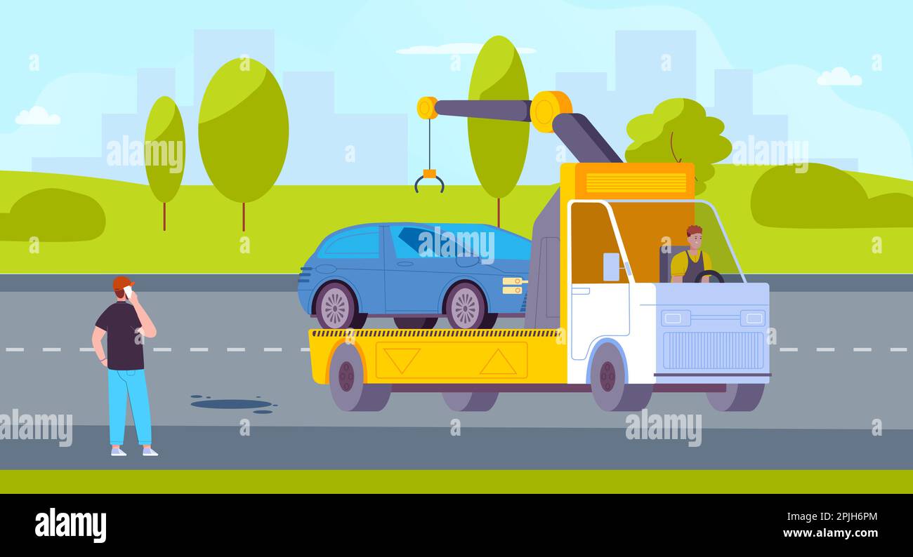 Hook towing Stock Vector Images - Alamy