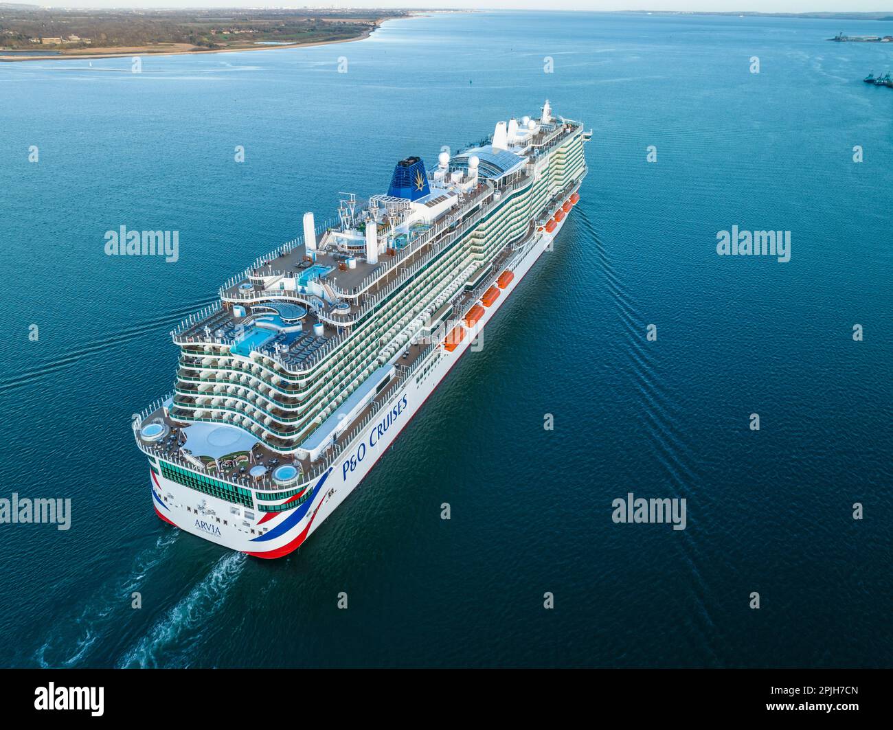 Arvia is an Excellence-class cruise ship in service for P&O Cruises, a ...