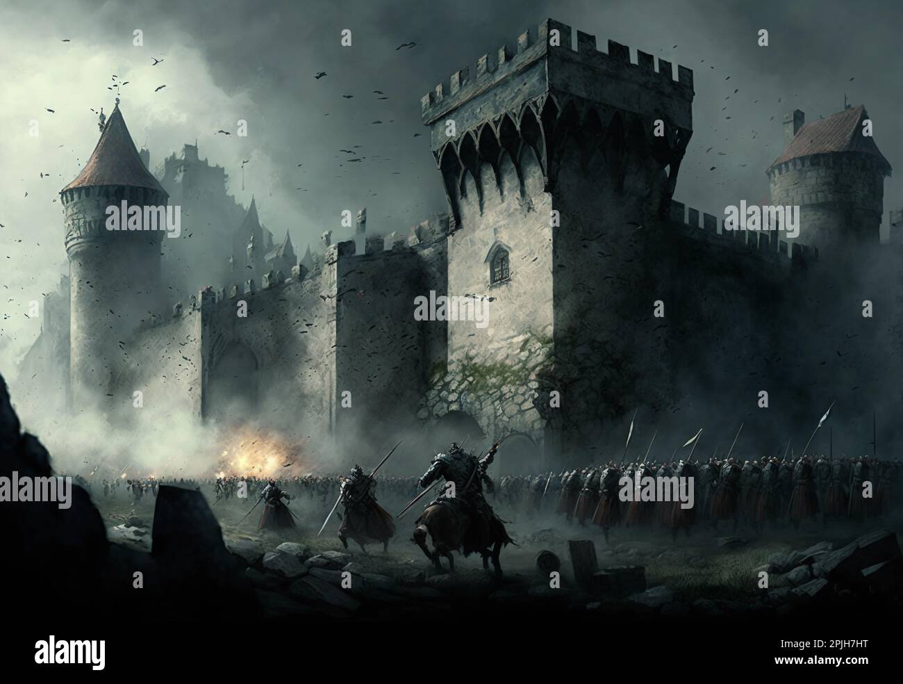 Dark age warfare hi-res stock photography and images - Alamy