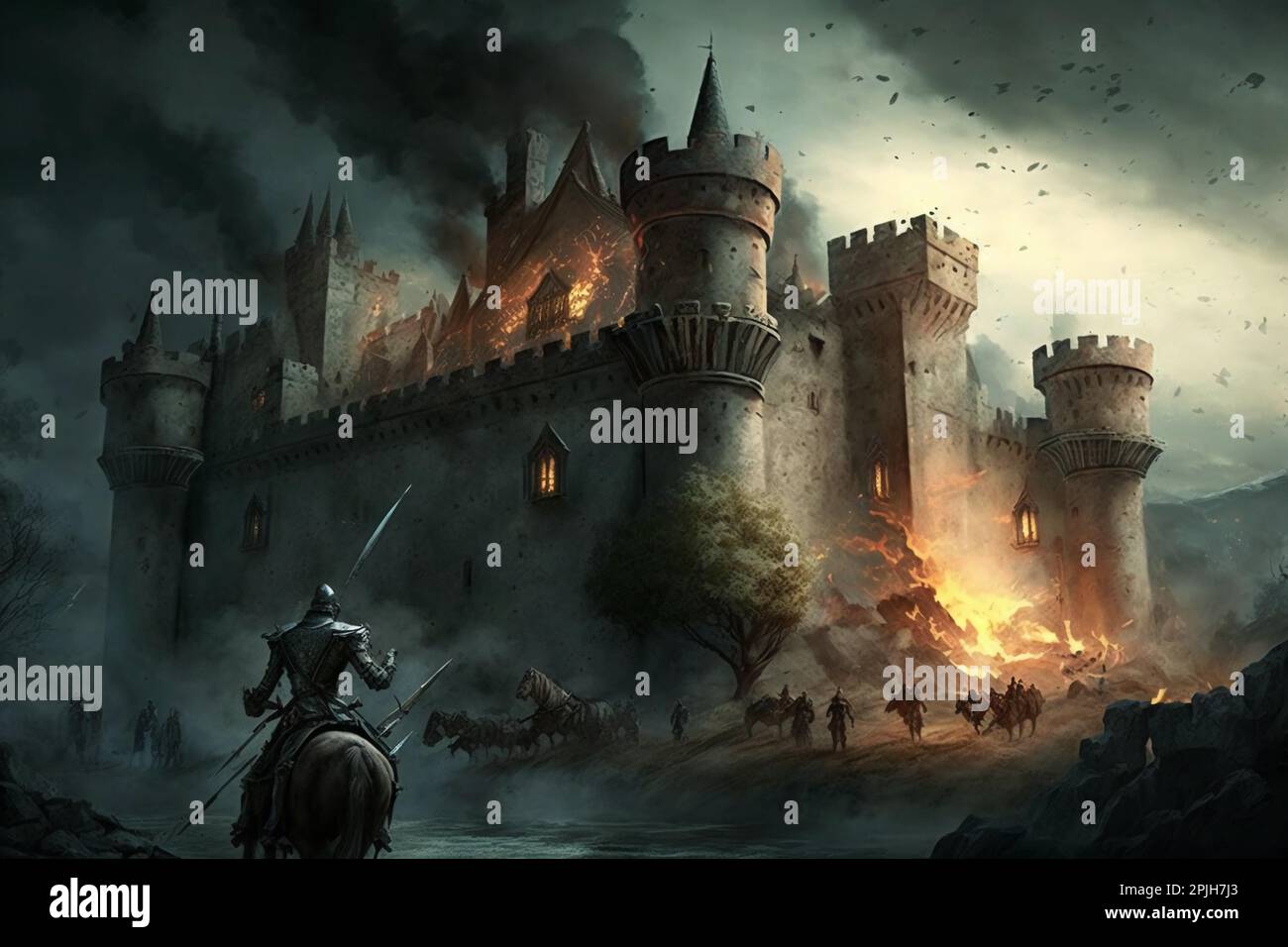 Dark age warfare hi-res stock photography and images - Alamy