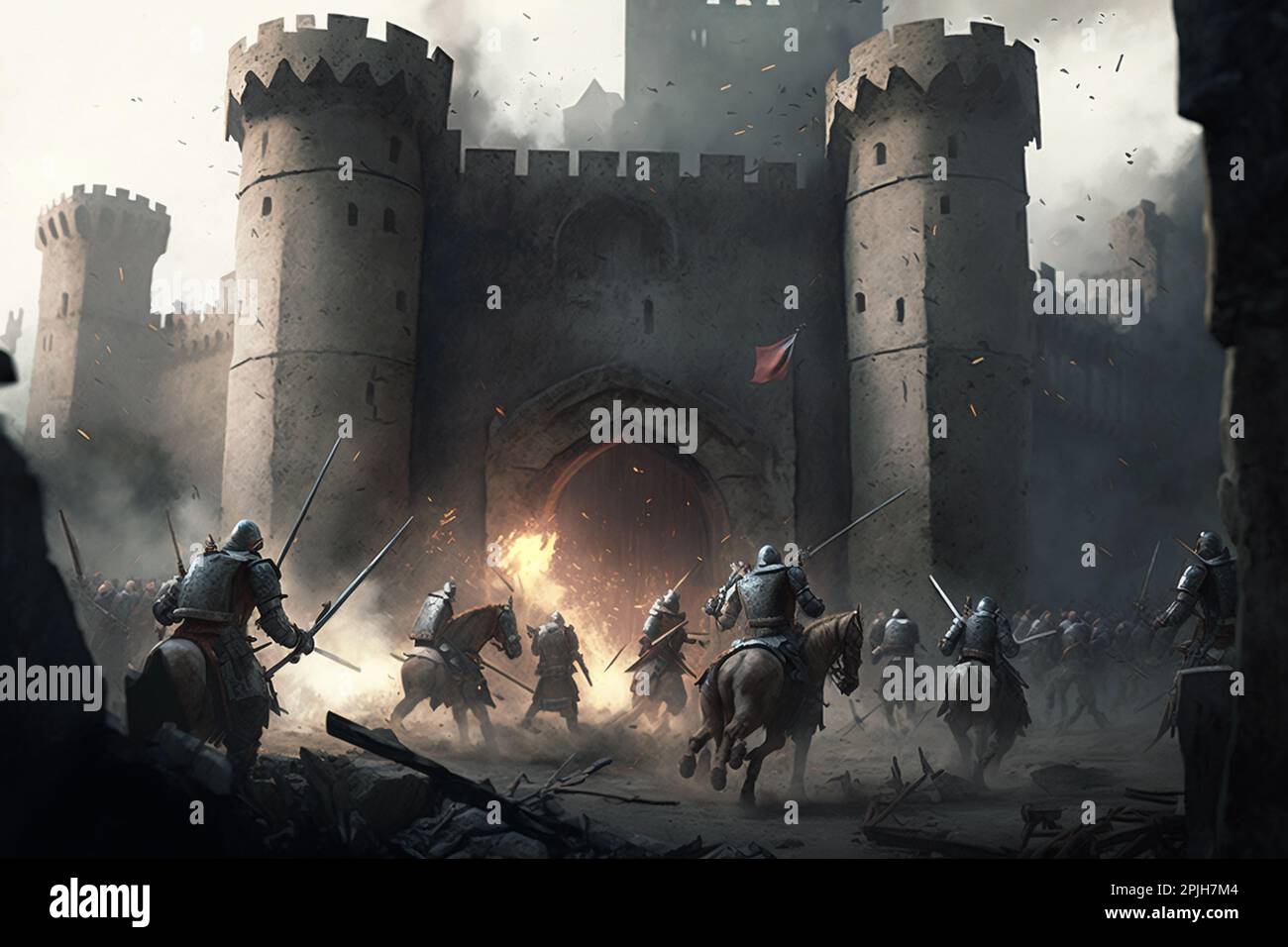 Dark age warfare hi-res stock photography and images - Alamy