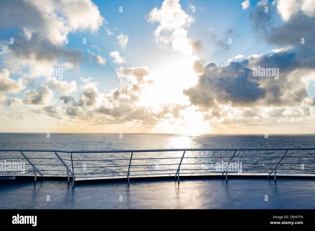 summer seascape from deck. summer seascape nature. summer seascape with ...