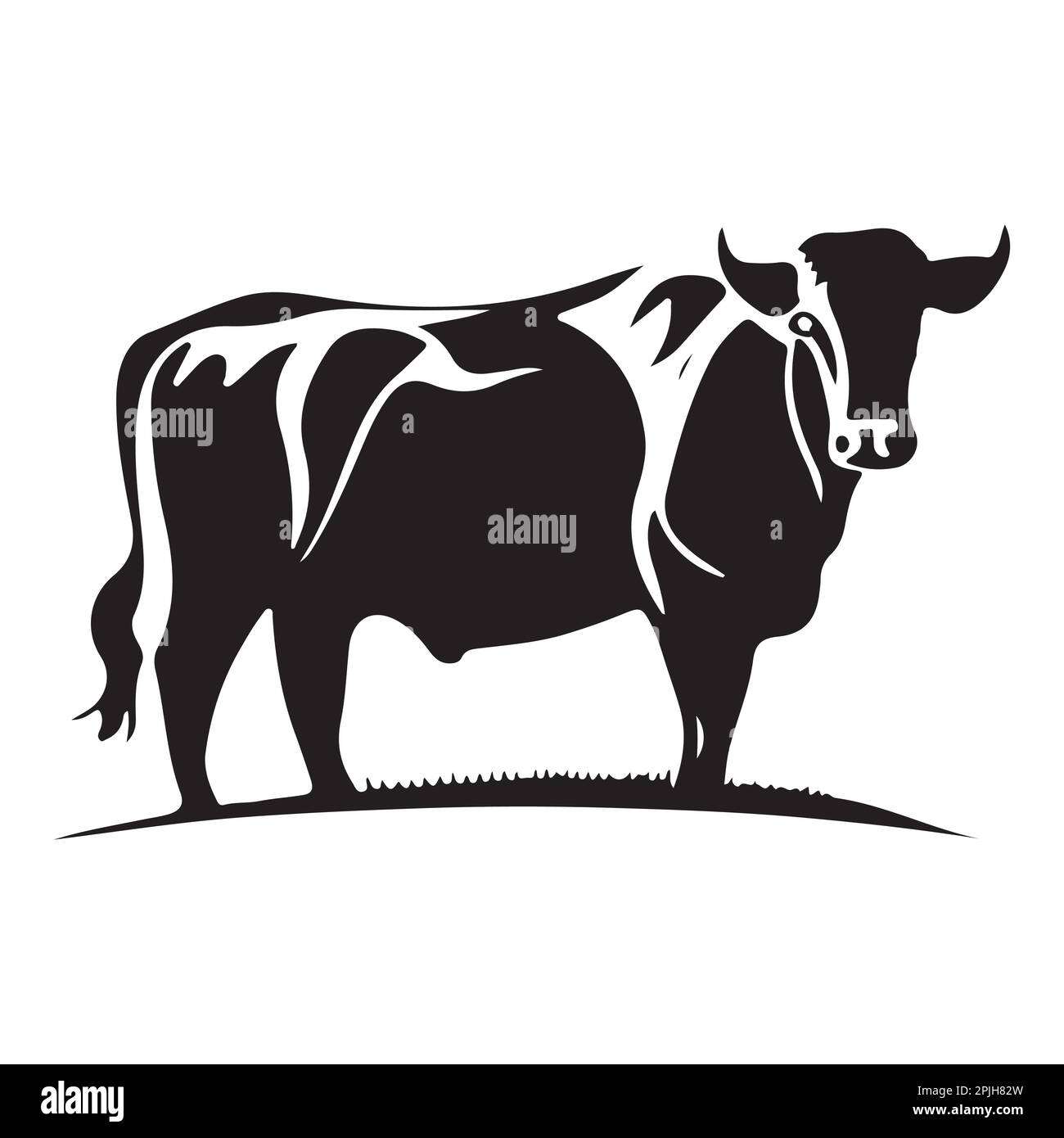 Cow icon on White Background Stock Vector Image & Art - Alamy