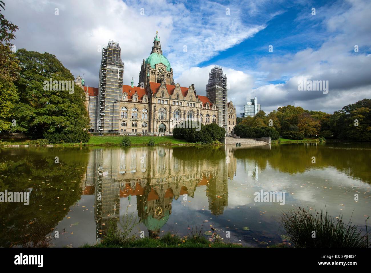 Hannover, Germany - October 14, 2022. Hannover's Neues Rathaus is the ...