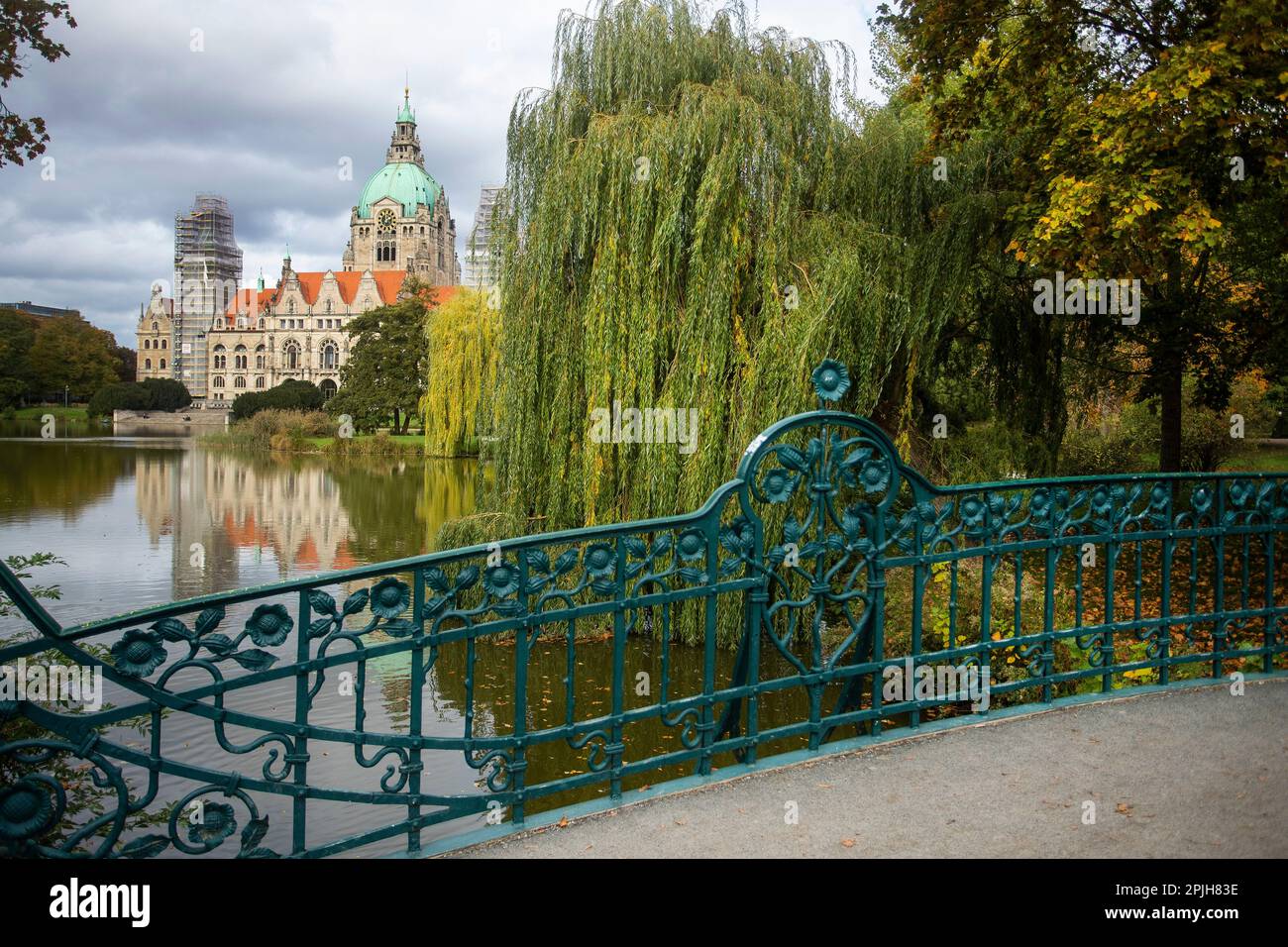 Hannover, Germany - October 14, 2022. Hannover's Neues Rathaus is the ...