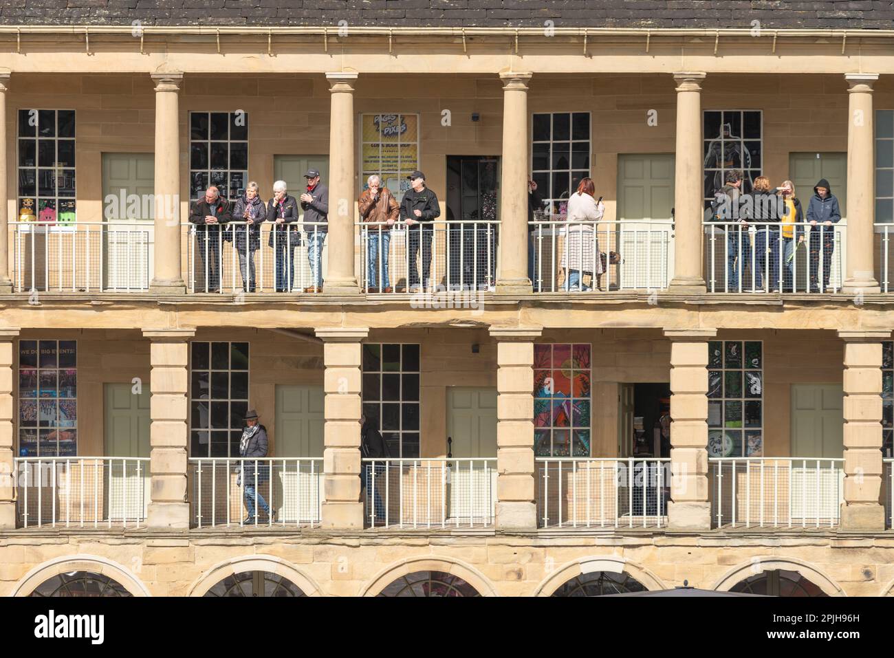 The Piece Hall, Halifax, West Yorkshire, 2 April 2023 Stock Photo - Alamy