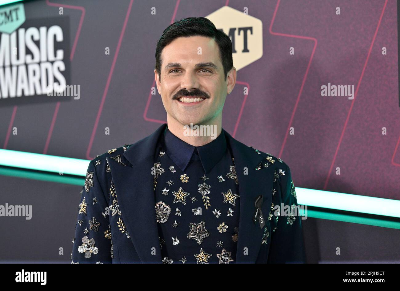 Cody Belew arrives at the CMT Music Awards on Sunday, April 2, 2023, at ...