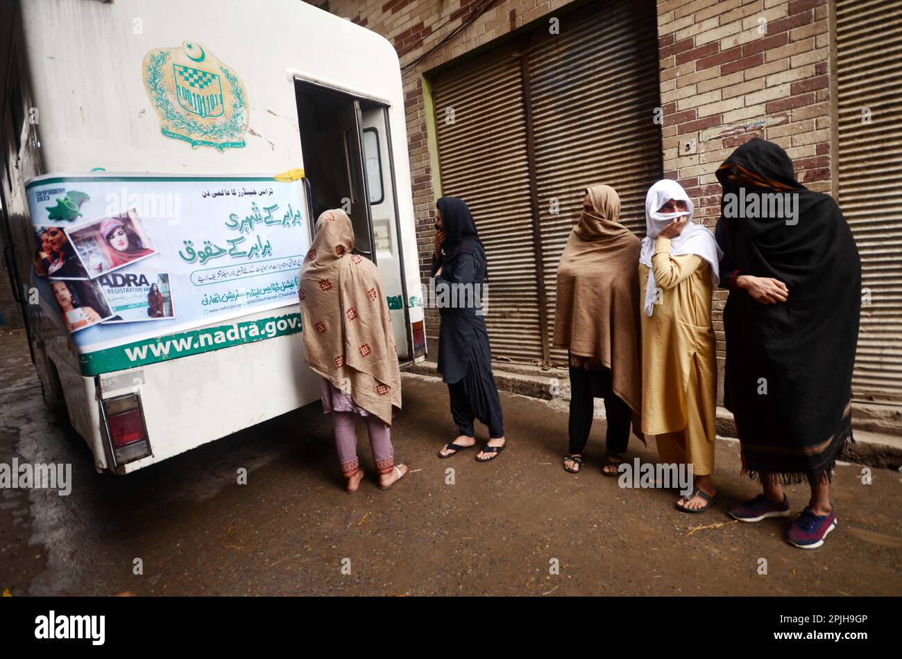 Peshawar, Pakistan. 31st Mar, 2023. Card registration of transgenders ...