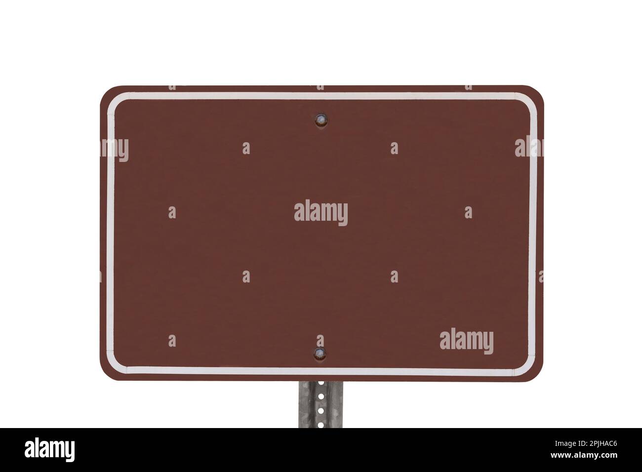 Blank brown sign isolated with cut out background Stock Photo - Alamy
