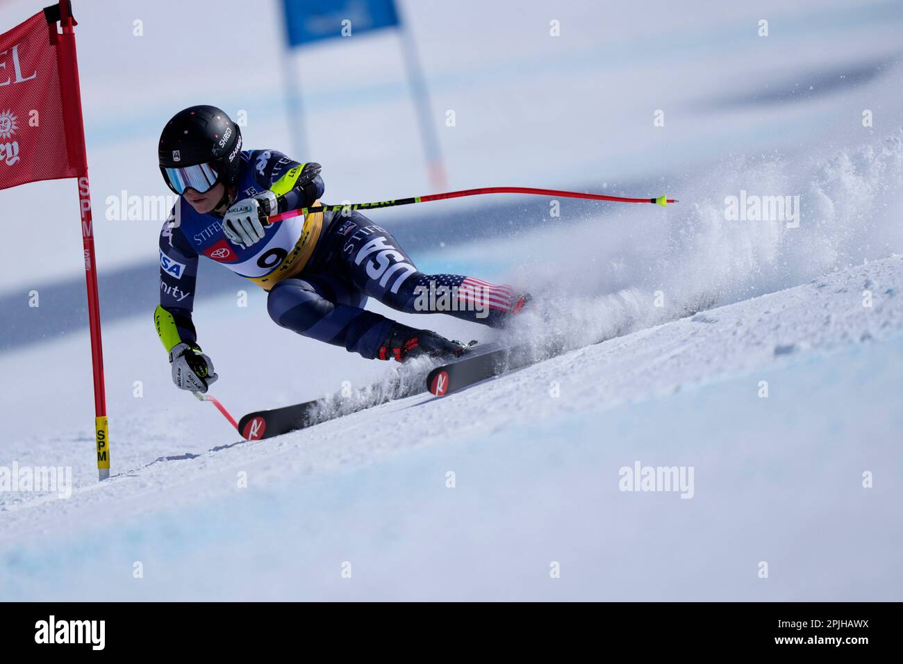 Dasha Romanov competes in the women's super-G ski race during the U.S ...