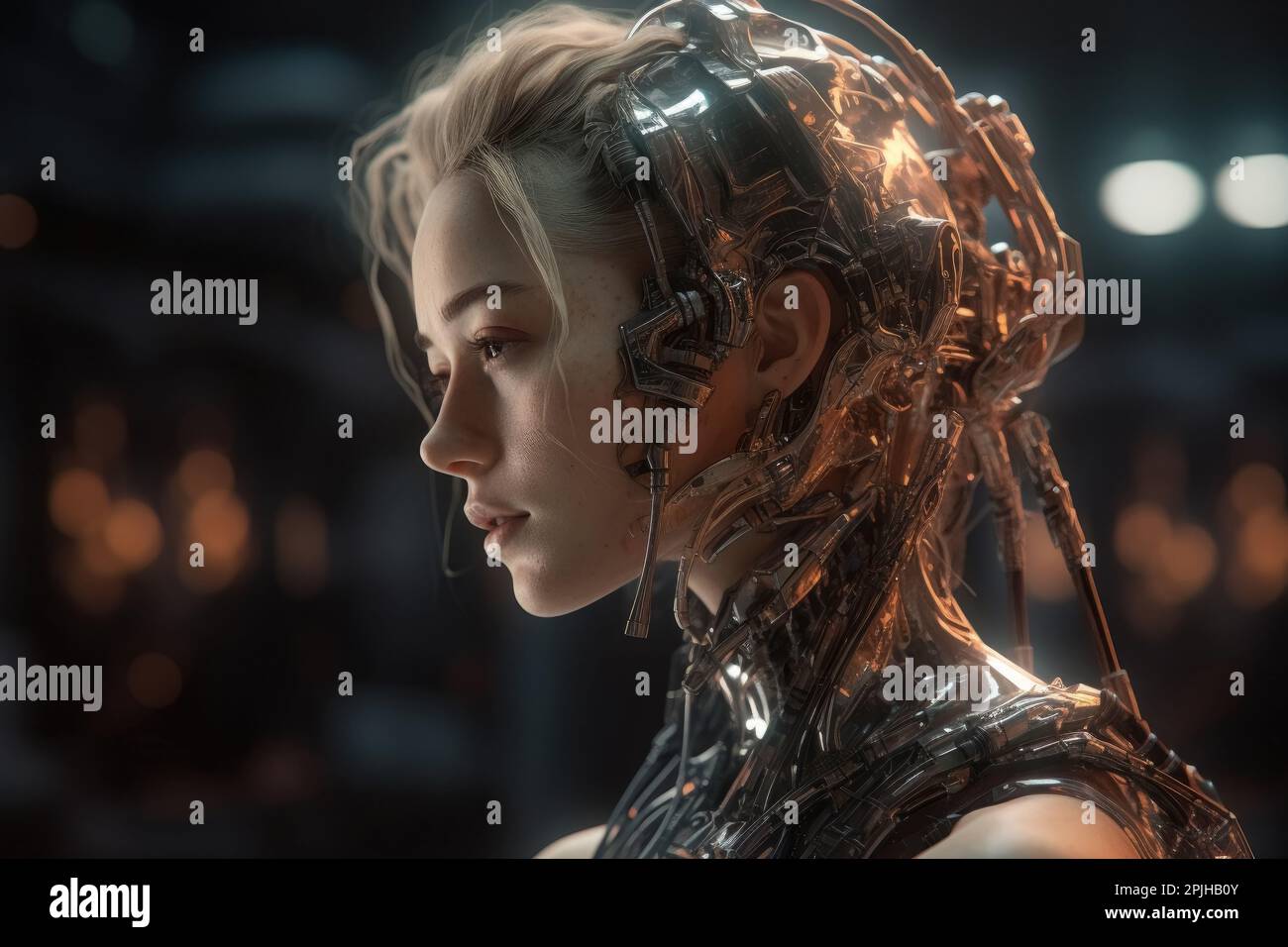 Female cyborgs hi-res stock photography and images - Alamy