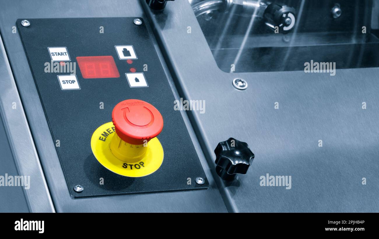 industrial production of bakery products on an assembly line ...