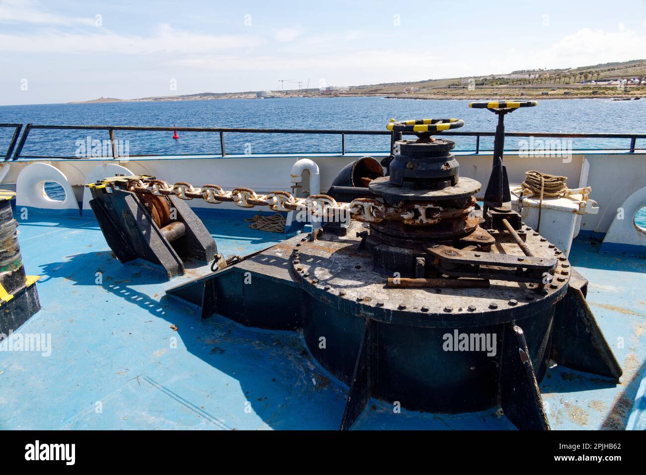 Gozo Channel, Malta. 22nd Mar, 2023. Gozo Channel Line ferry crosses ...