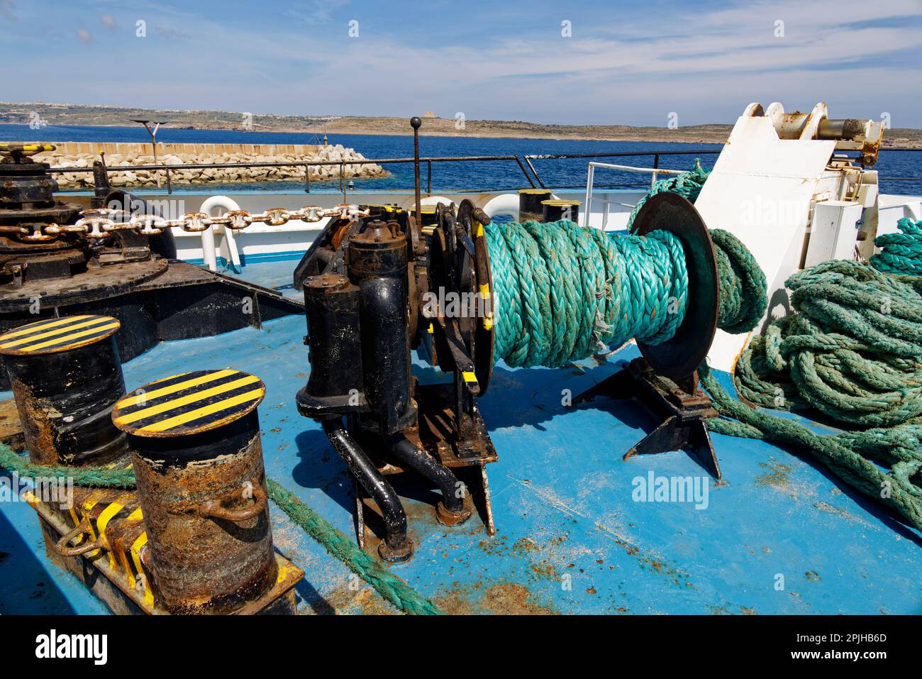 Gozo Channel, Malta. 22nd Mar, 2023. Gozo Channel Line ferry crosses ...