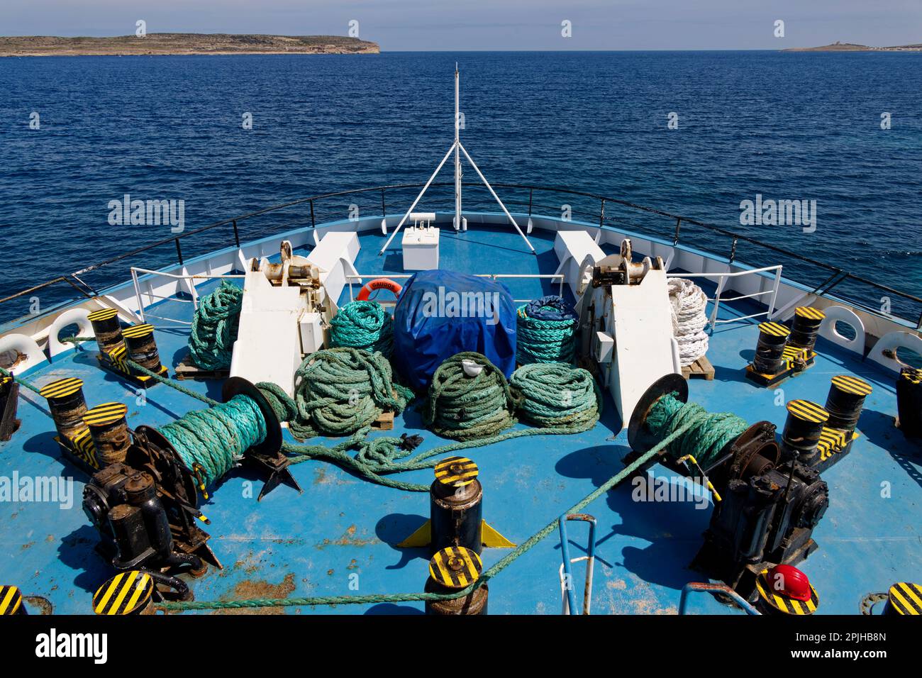 Gozo Channel, Malta. 22nd Mar, 2023. Gozo Channel Line ferry crosses ...