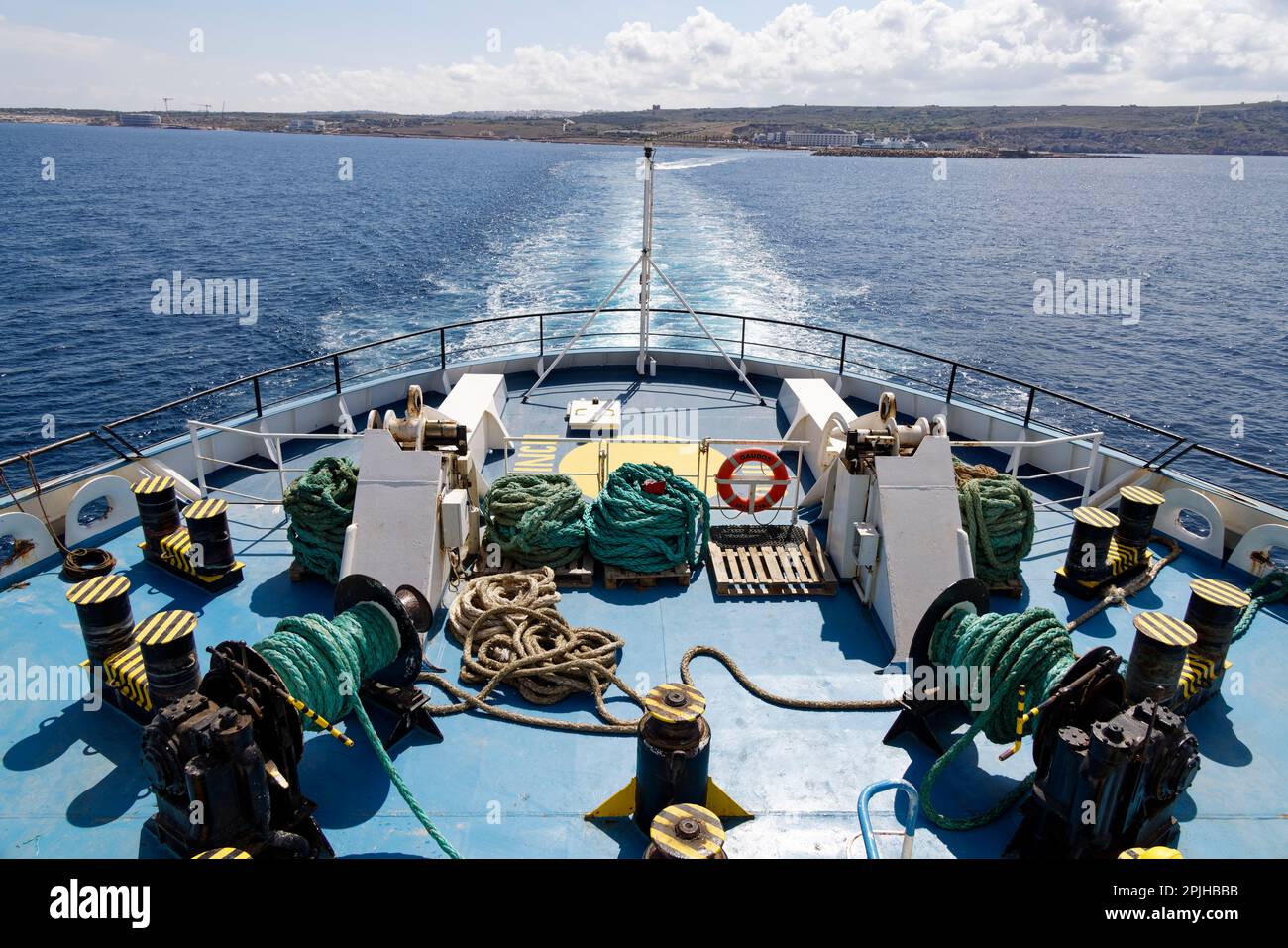 Gozo Channel, Malta. 22nd Mar, 2023. Gozo Channel Line ferry crosses ...