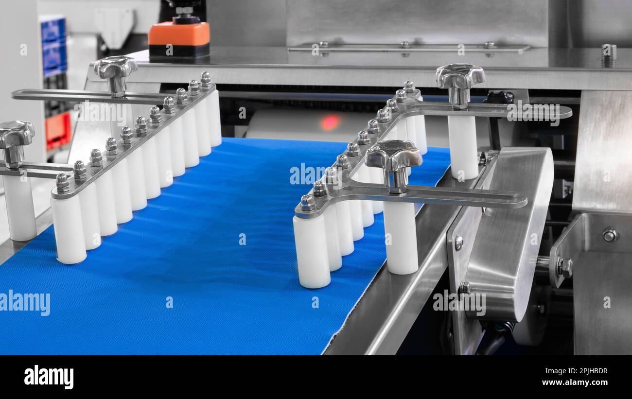 Conveyor Belt Food.Factory for the production of food. Production line ...