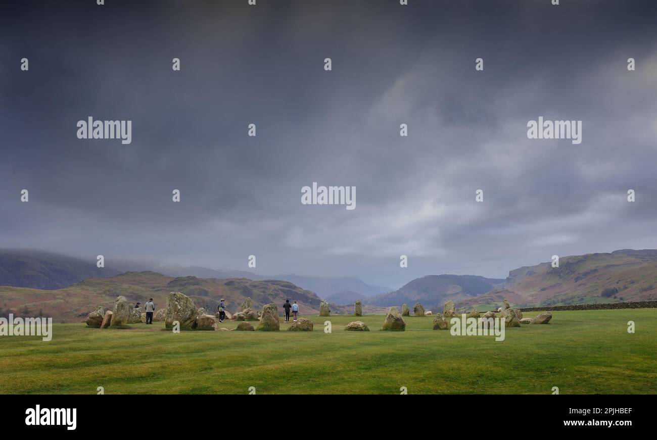 Castlerigg stone circle in The Lake District in England Stock Photo - Alamy