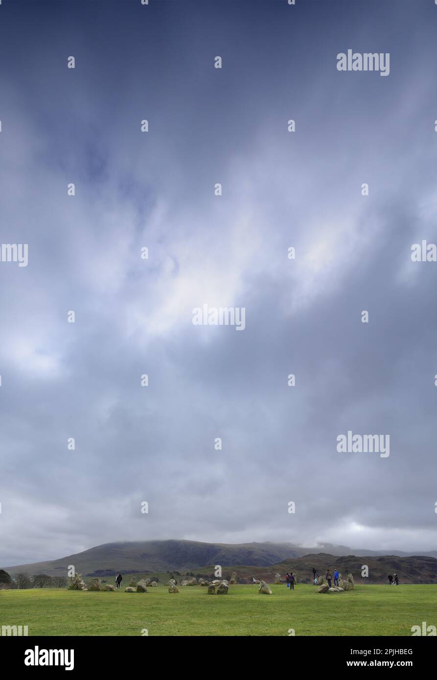 Castlerigg stone circle in The Lake District in England Stock Photo - Alamy