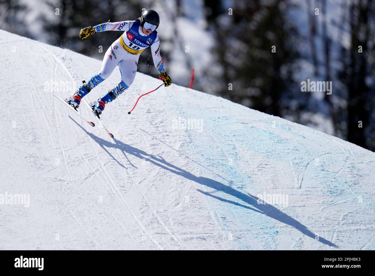 Erica Lynch competes in the women's super-G ski race during the U.S ...