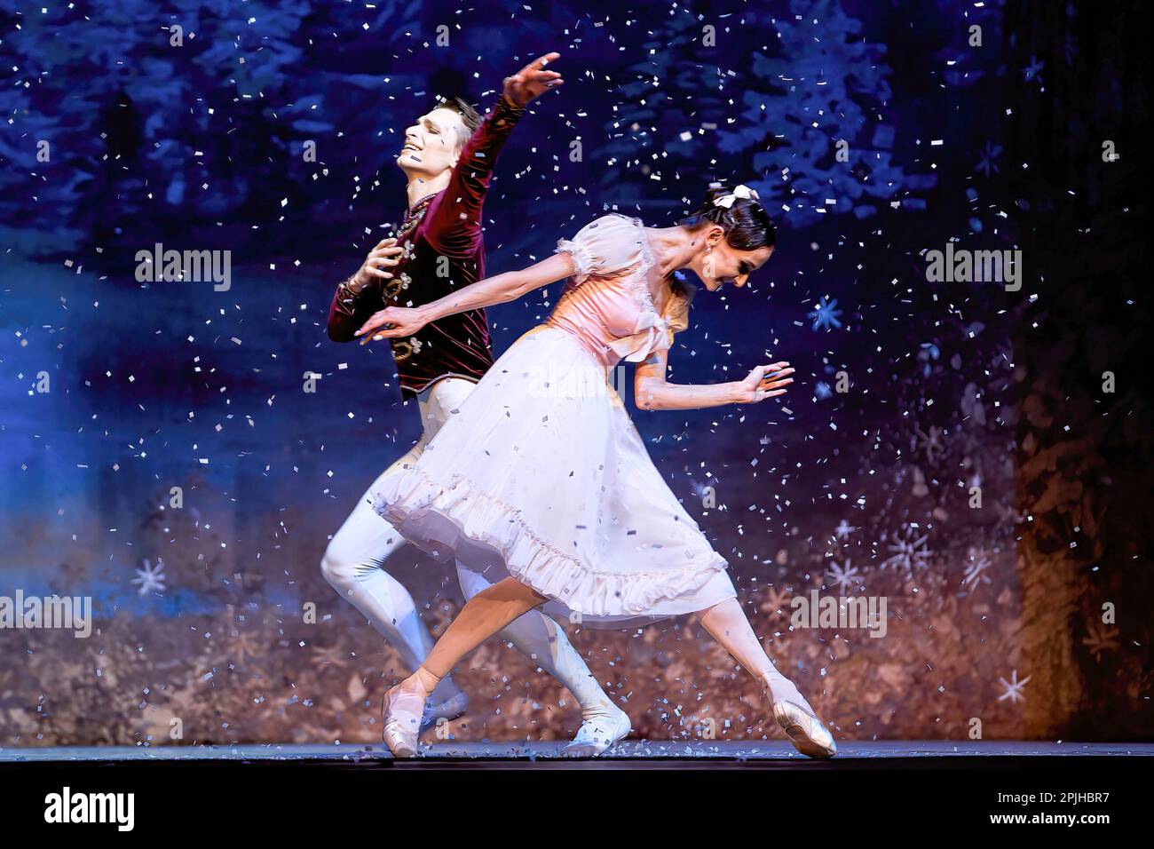 Voronezh, Russia. 17th Mar, 2023. Ballerina Ksenia Pukhlovskaya and ...