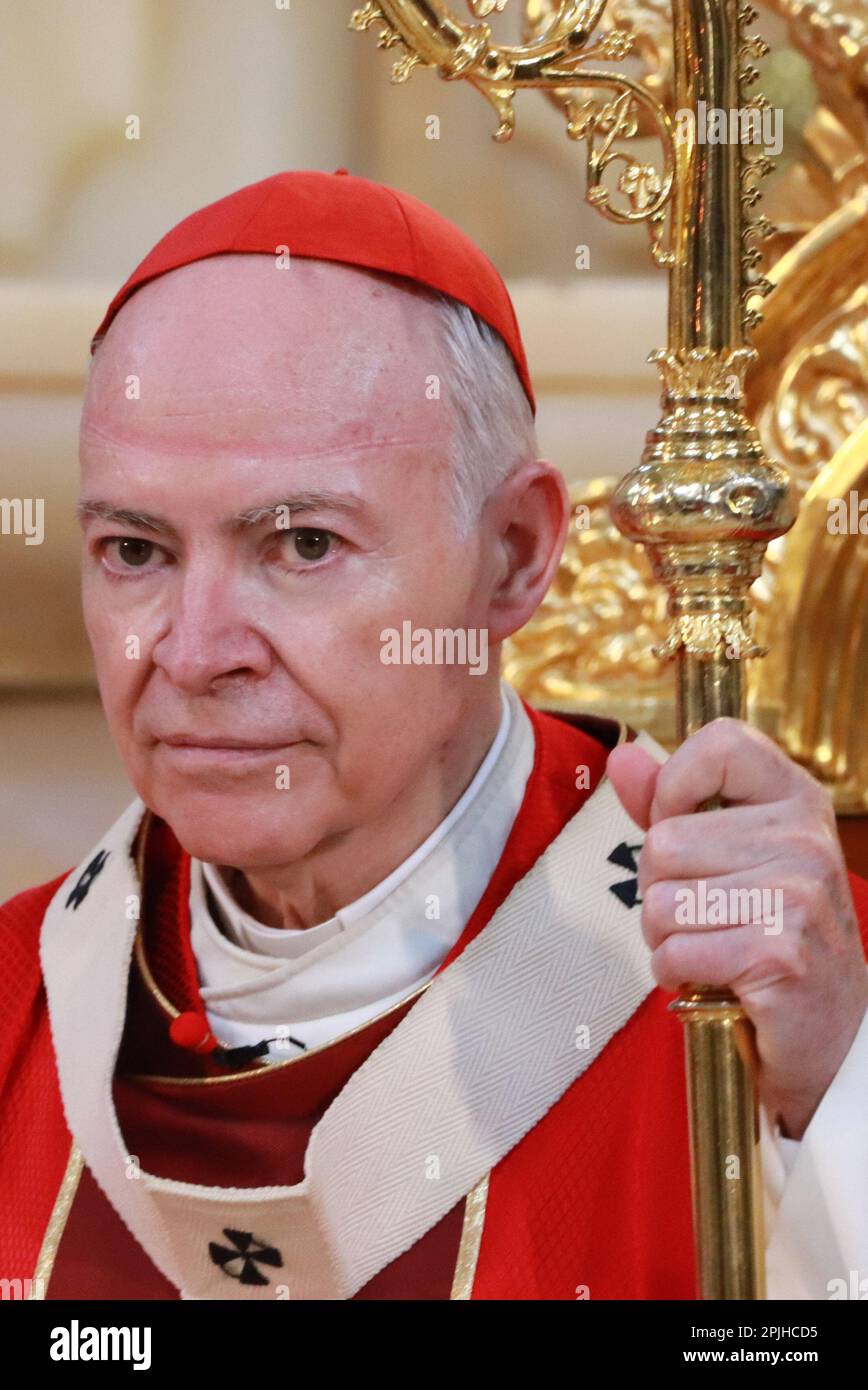 April 2, 2023 in Mexico City, Mexico: Cardinal Carlos Aguiar Retes ...