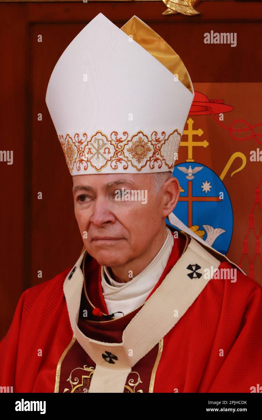 April 2, 2023 in Mexico City, Mexico: Cardinal Carlos Aguiar Retes ...