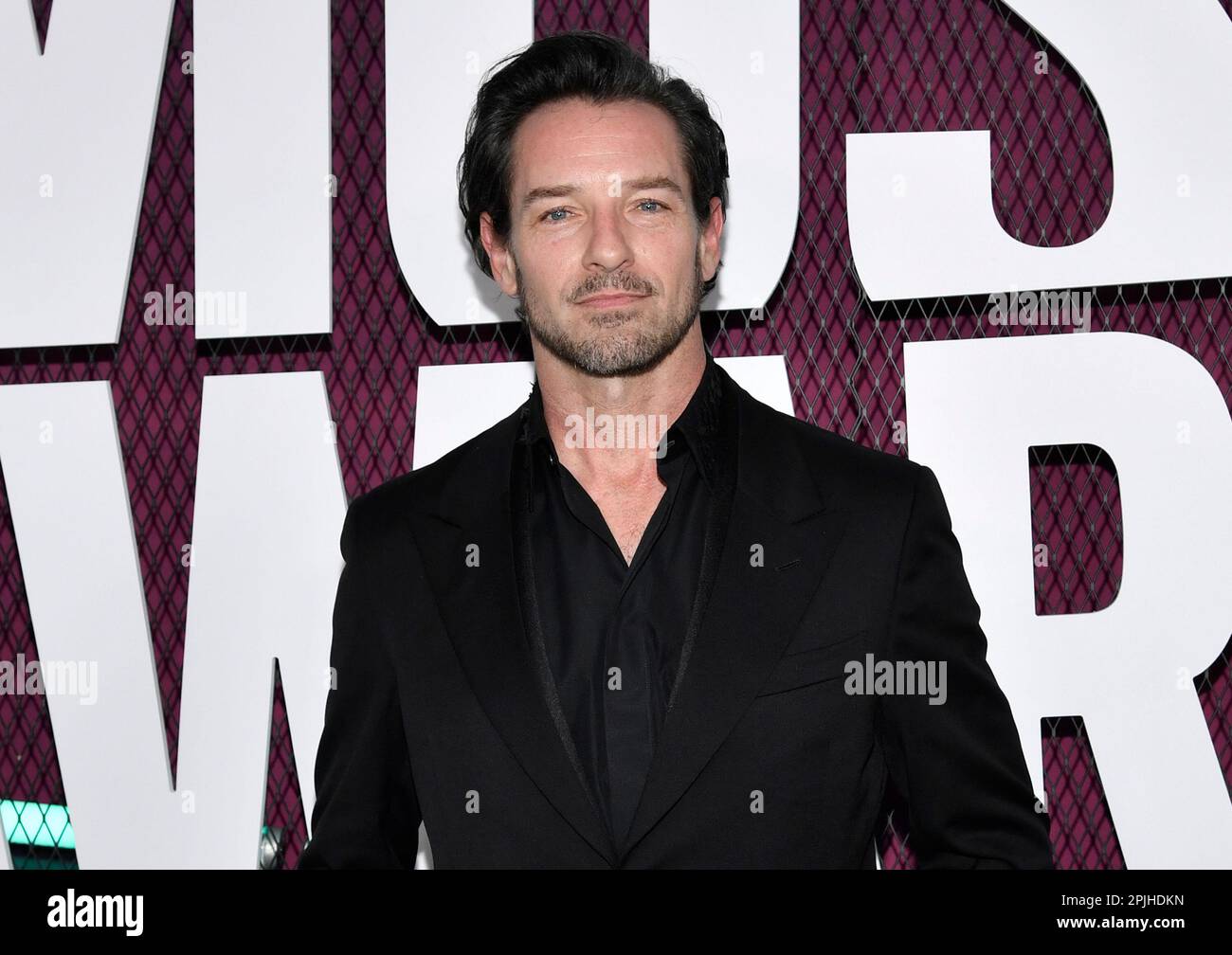 Ian Bohen arrives at the CMT Music Awards on Sunday, April 2, 2023, at ...