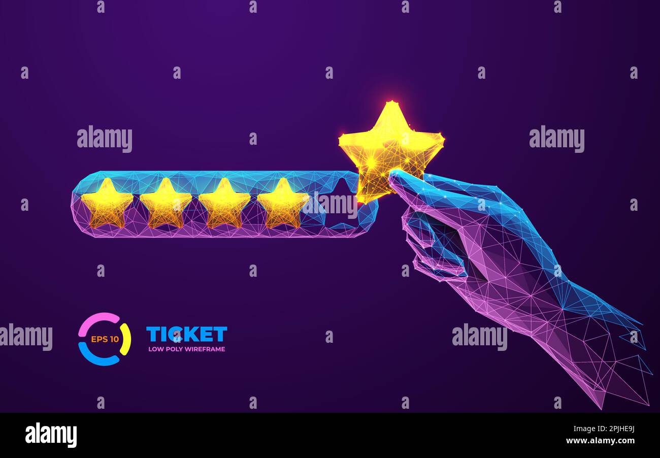 Five star rating giving Stock Vector Images - Alamy