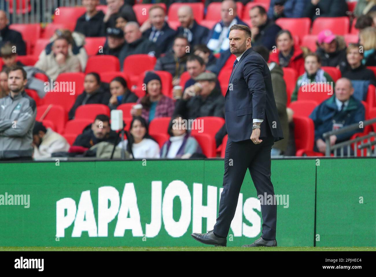 Ian Evatt Manager of Bolton Wanderers during the Papa John's Trophy ...