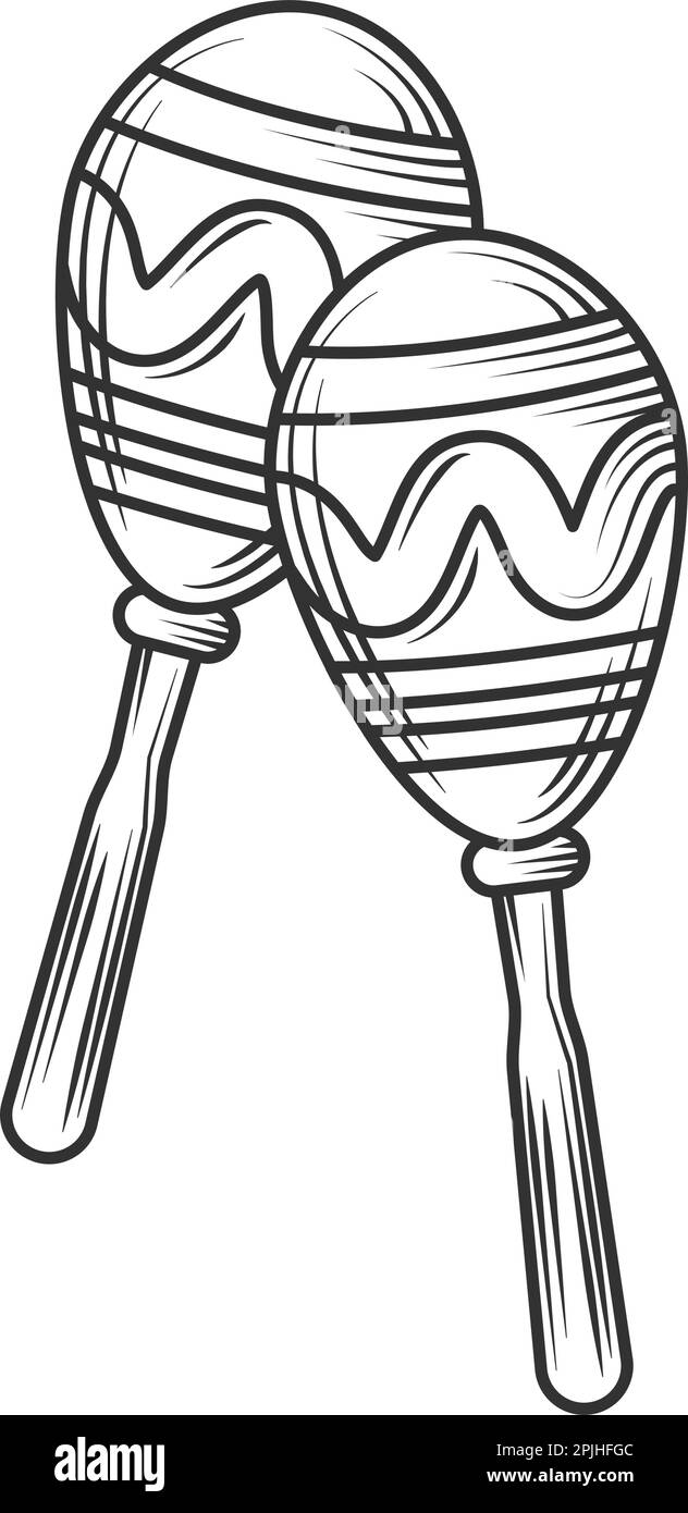 Vector icon percussion instrument maracas Stock Vector Image & Art - Alamy