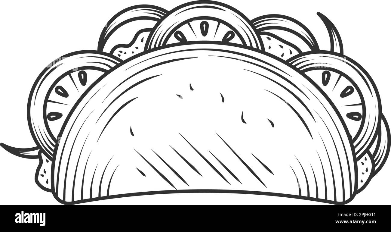 Mexican cuisine snack food Black and White Stock Photos & Images - Alamy