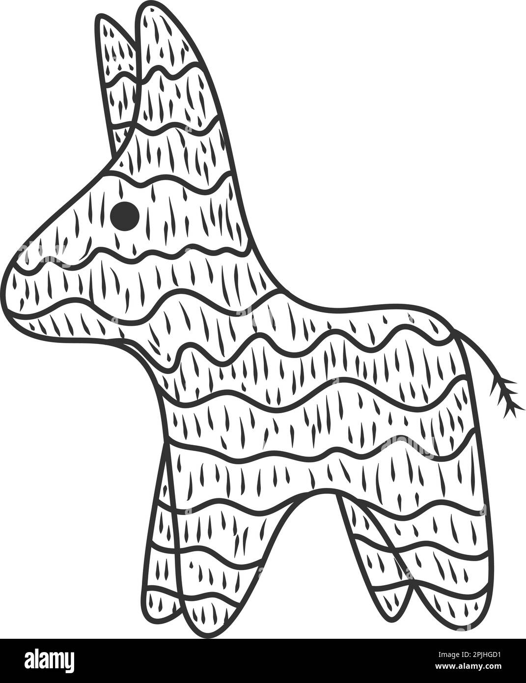 mexican pinata on white background Stock Vector Image & Art - Alamy